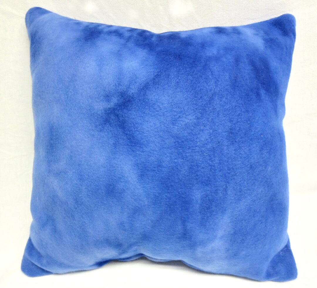 Tie Dye Fleece Pillow, Blue Pillow, Cozy Soft Fleece, Gift, Personal ...