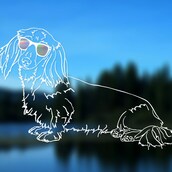 Long Haired Dachshund Decal FULL BODY, Dog, Vinyl Decal, Car Decal ...