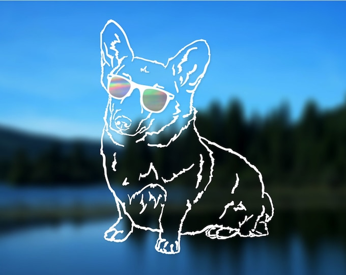 Welsh Corgi Decal FULL BODY, Dog, Vinyl Decal, Car Decal, Bumper ...