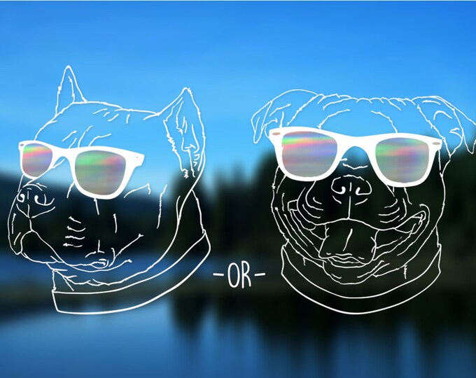 Boxer Decal Dog Vinyl Decal Car Decal Bumper Sticker - Etsy