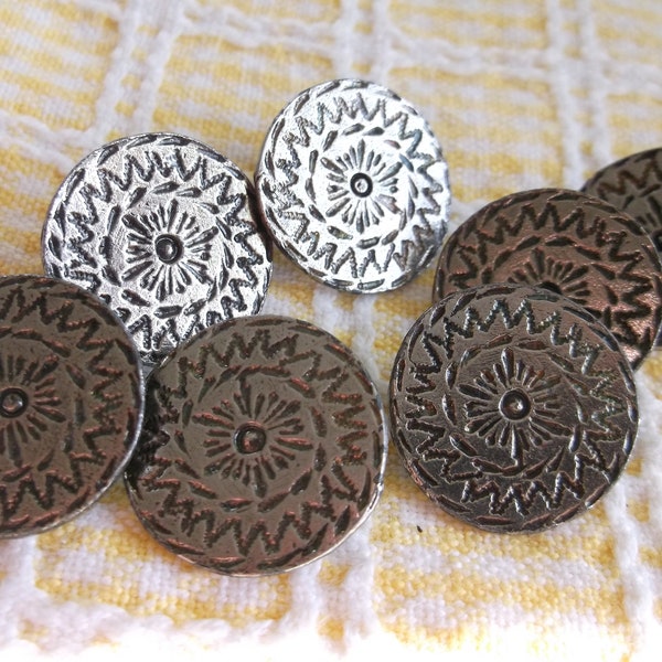 Pewter Buttons - Etsy