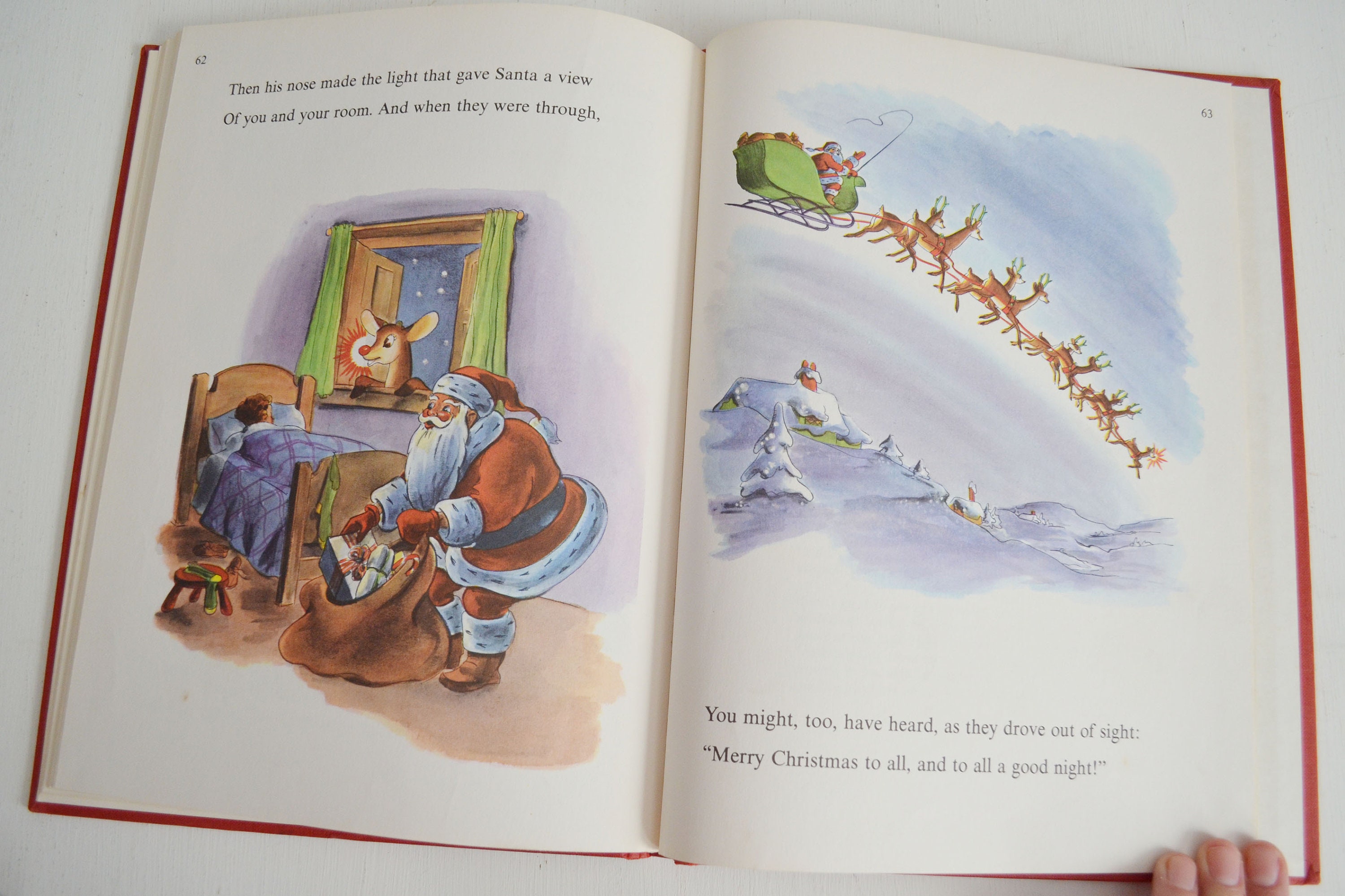 Vintage Christmas Book Rudolph Shines Again Vintage Children's Books ...