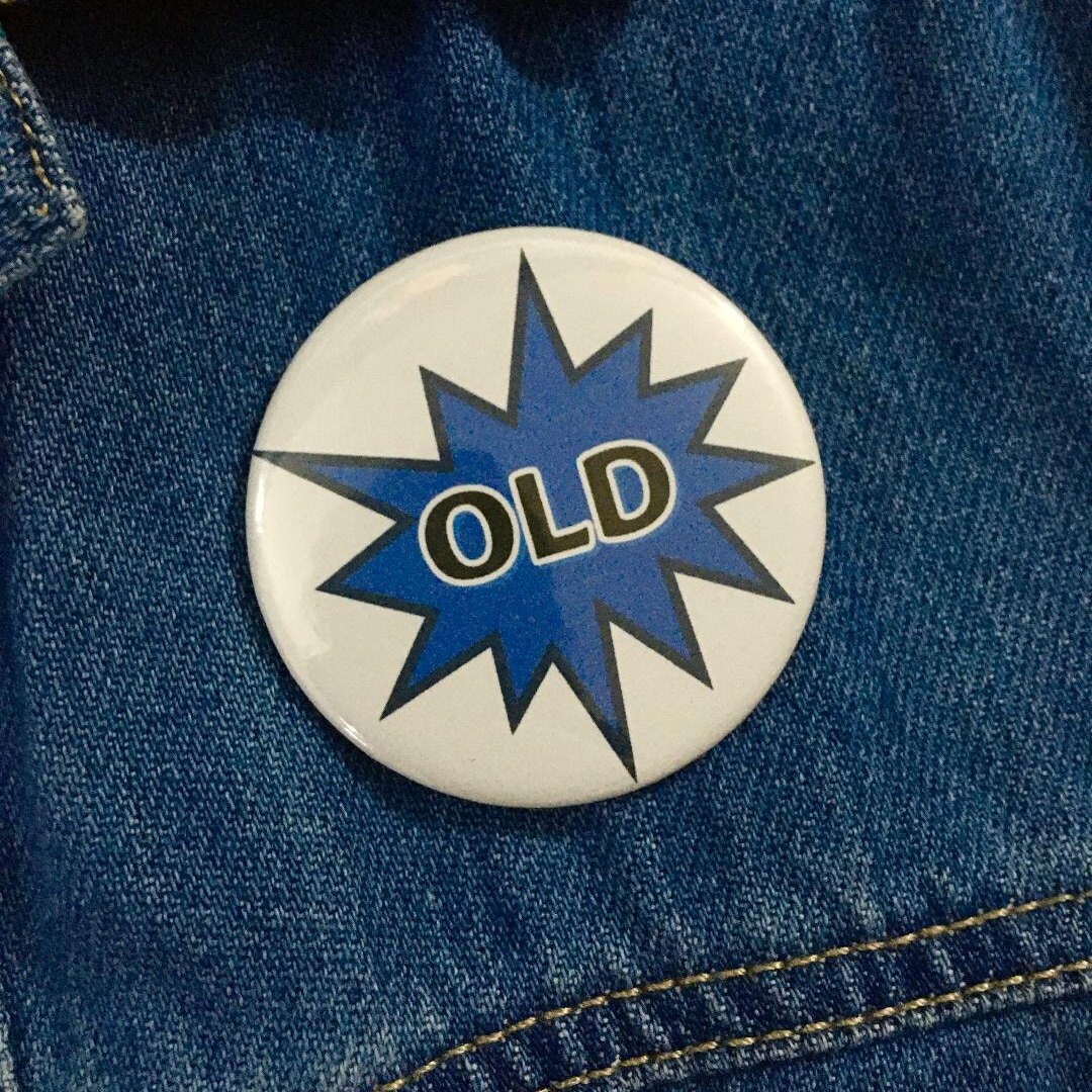 Funny Birthday Age Badge: Cartoon Style Party Favor - Etsy UK