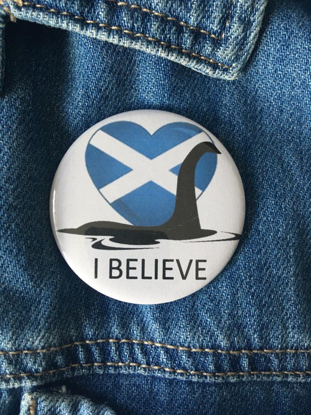 Loch Ness Monster Badge for Nessie Fan Scotland Souvenir for Monster ...