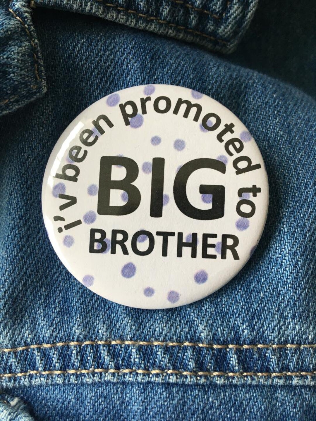 Big Brother Big Sister Badge Large 55mm Cute Baby Shower Pregnancy ...