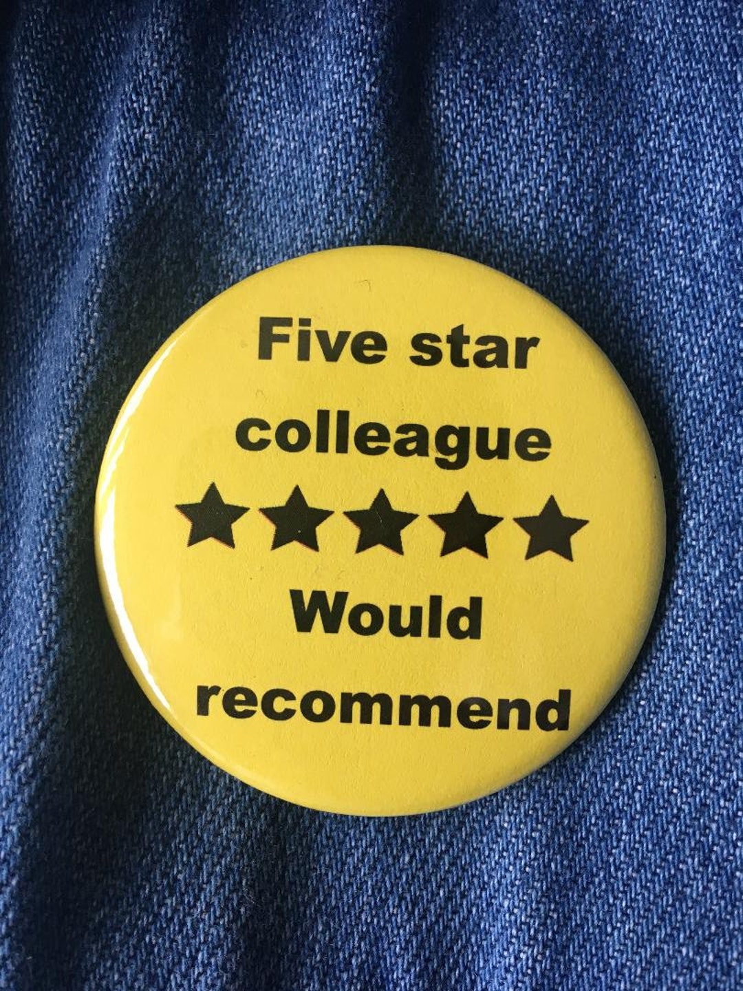 Funny Work Mate Leaving Gift for New Job Retirement Badge 55mm Large ...