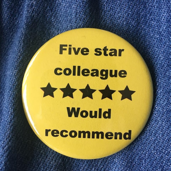 Funny Colleague Badge - Etsy UK