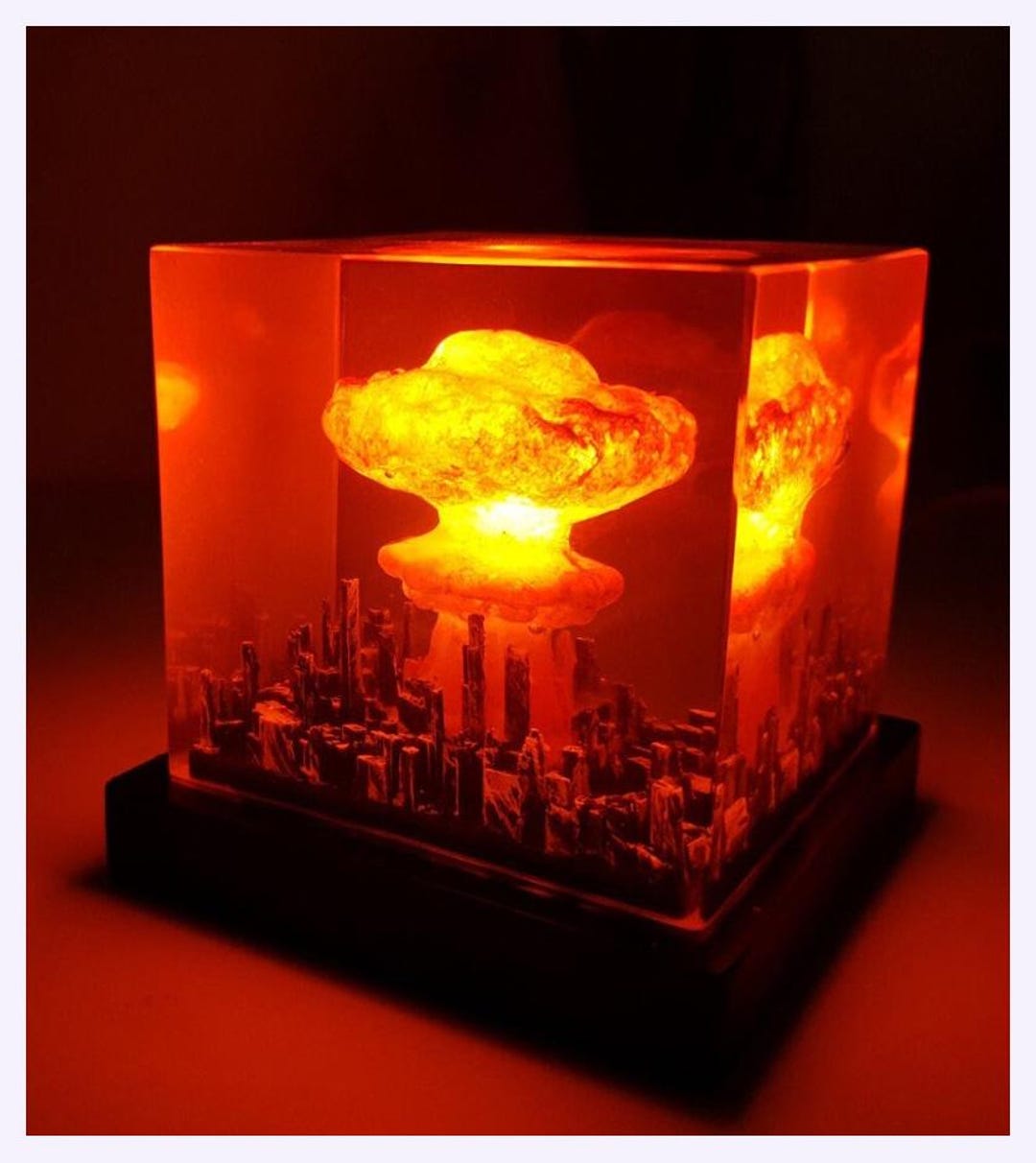 Nuclear Explosion Bomb Diorama, Model LIGHT Night Lamp Nuke Fallout ...