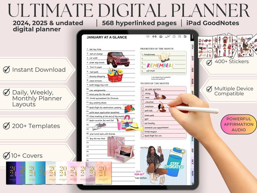 Digital Planner for iPad Electronic Planner Goodnotes Planner Digital ...
