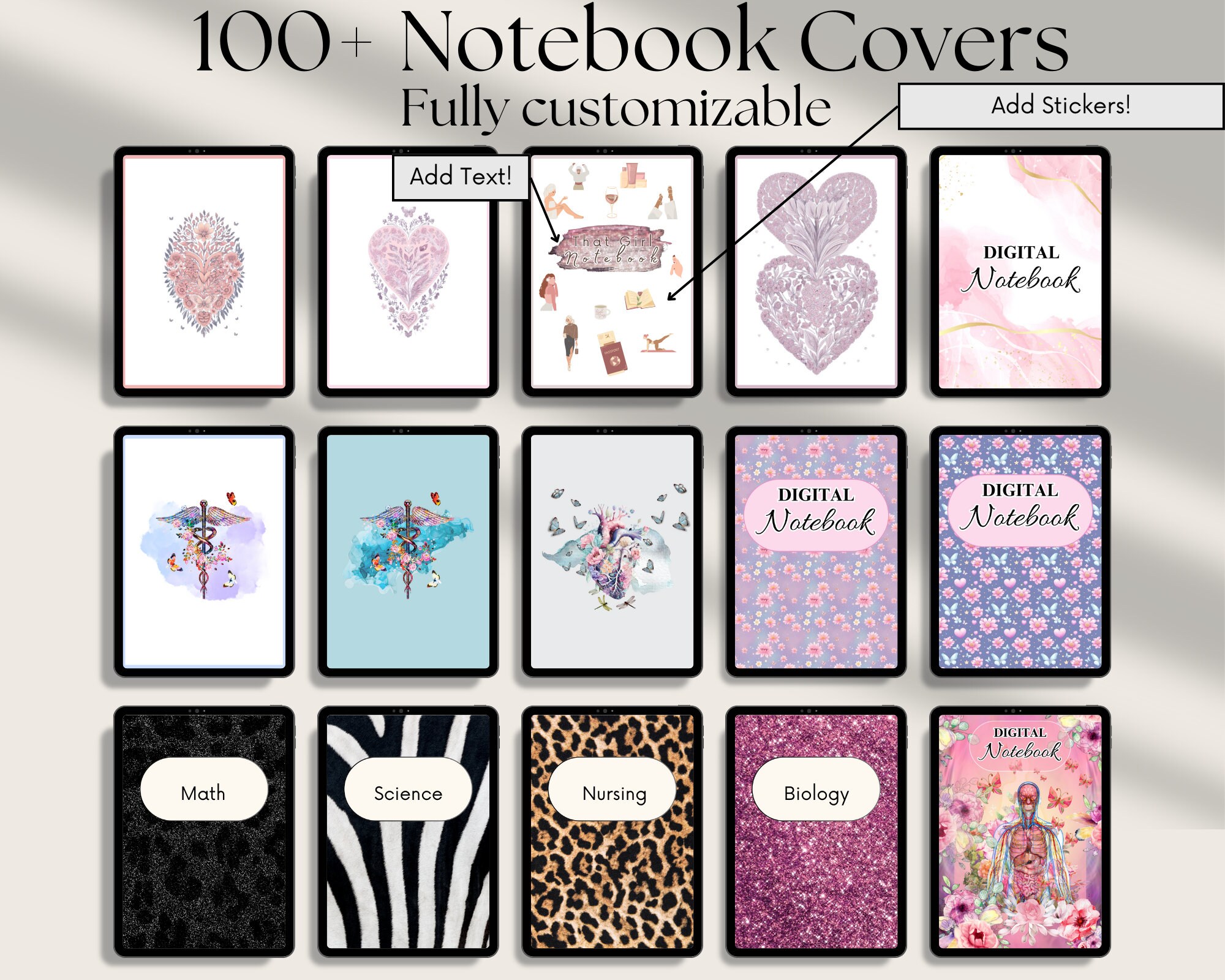 Digital Notebook Paper, Digital Notebook, Digital Notebook Cover ...