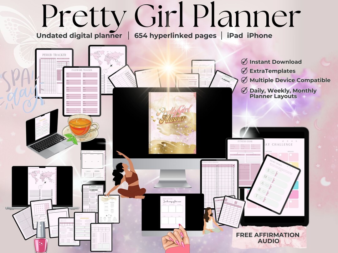 PRETTY GIRL 2024 Digital Planner, Goodnotes Planner, Digital Planner ...