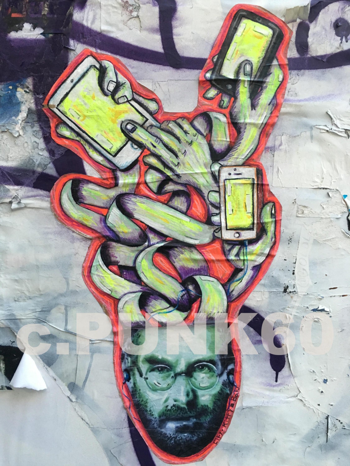 Urban Street Art Photograph, Steve Jobs Graffiti Fine Art Print ...