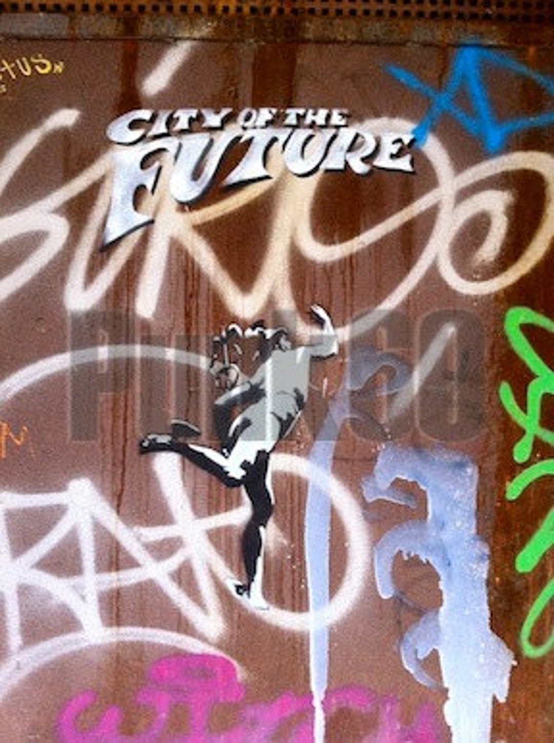 Photographed Street Art- Europe Graffiti City of the Future Print Fine ...