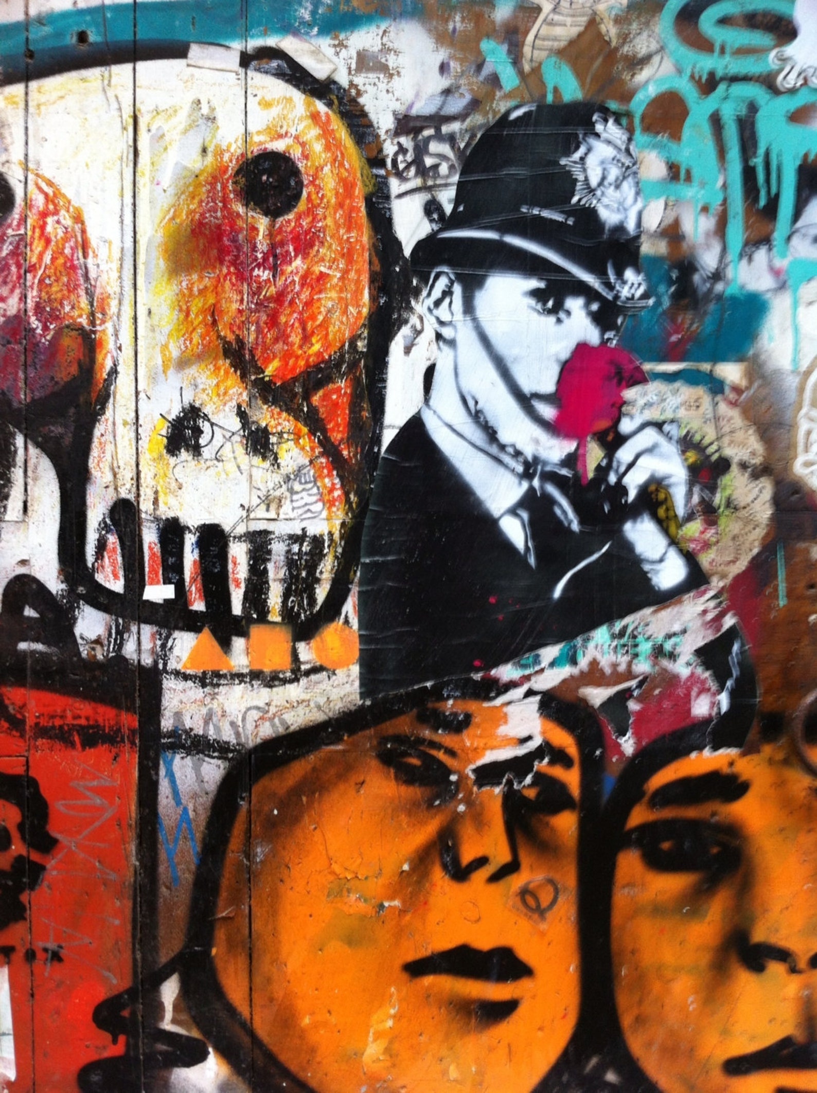 Banksy Style Cop Original Street Graffiti Photograph From Barcelona ...
