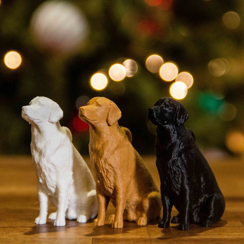 Black Lab Christmas Ornament - Etsy