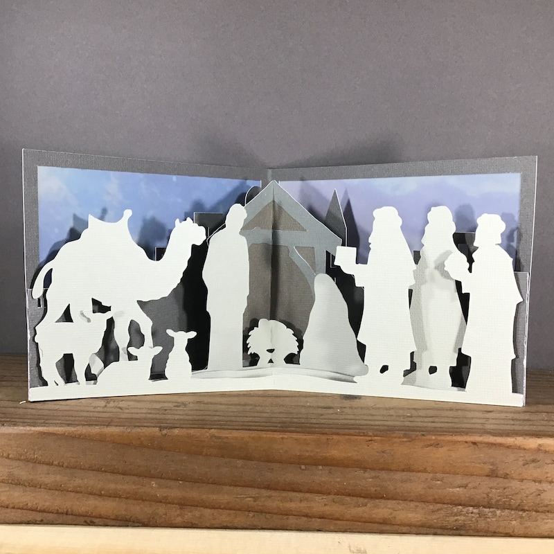 Nativity Card Svg - Etsy