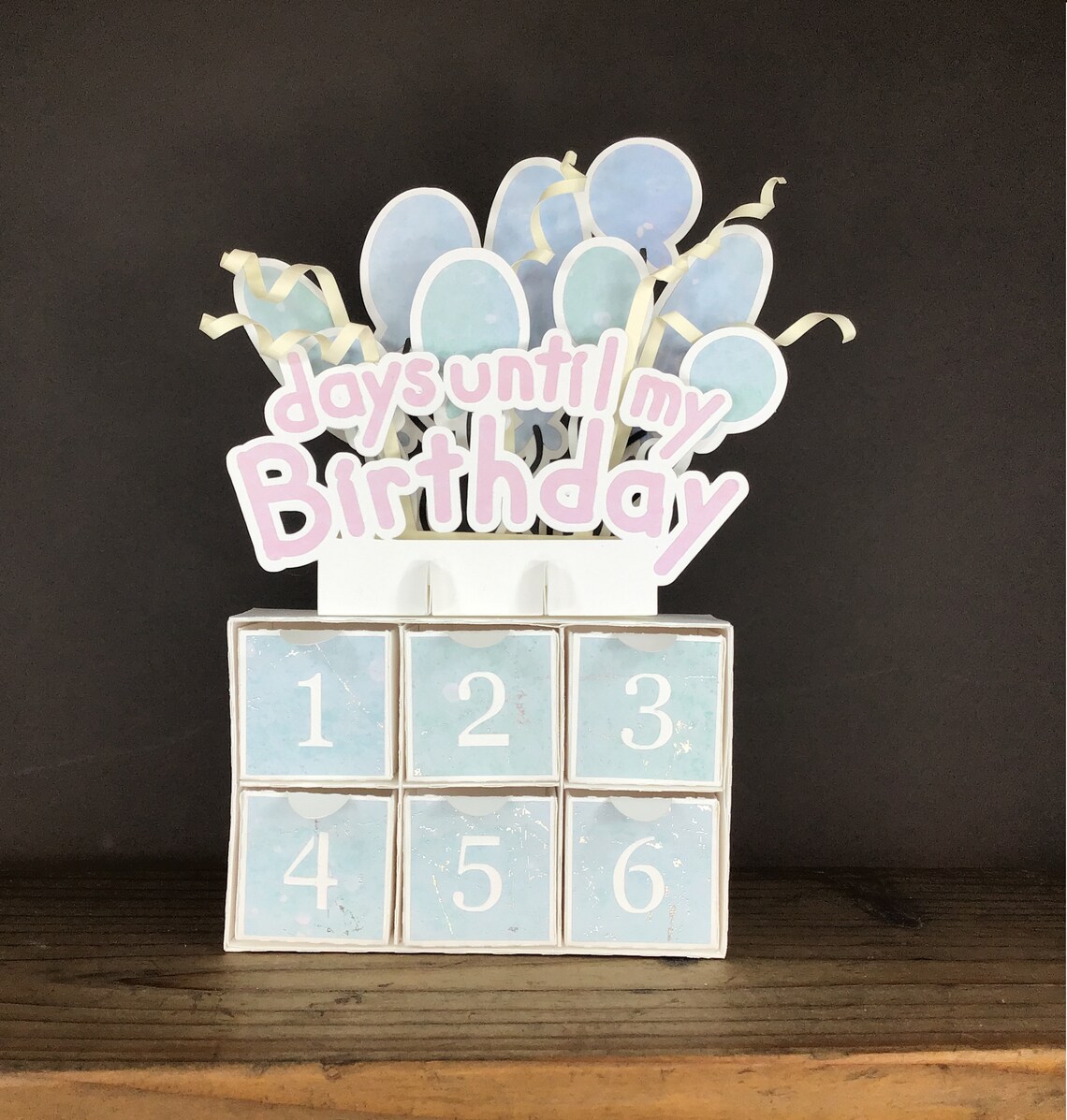 Birthday Countdown Advent SVG - Etsy