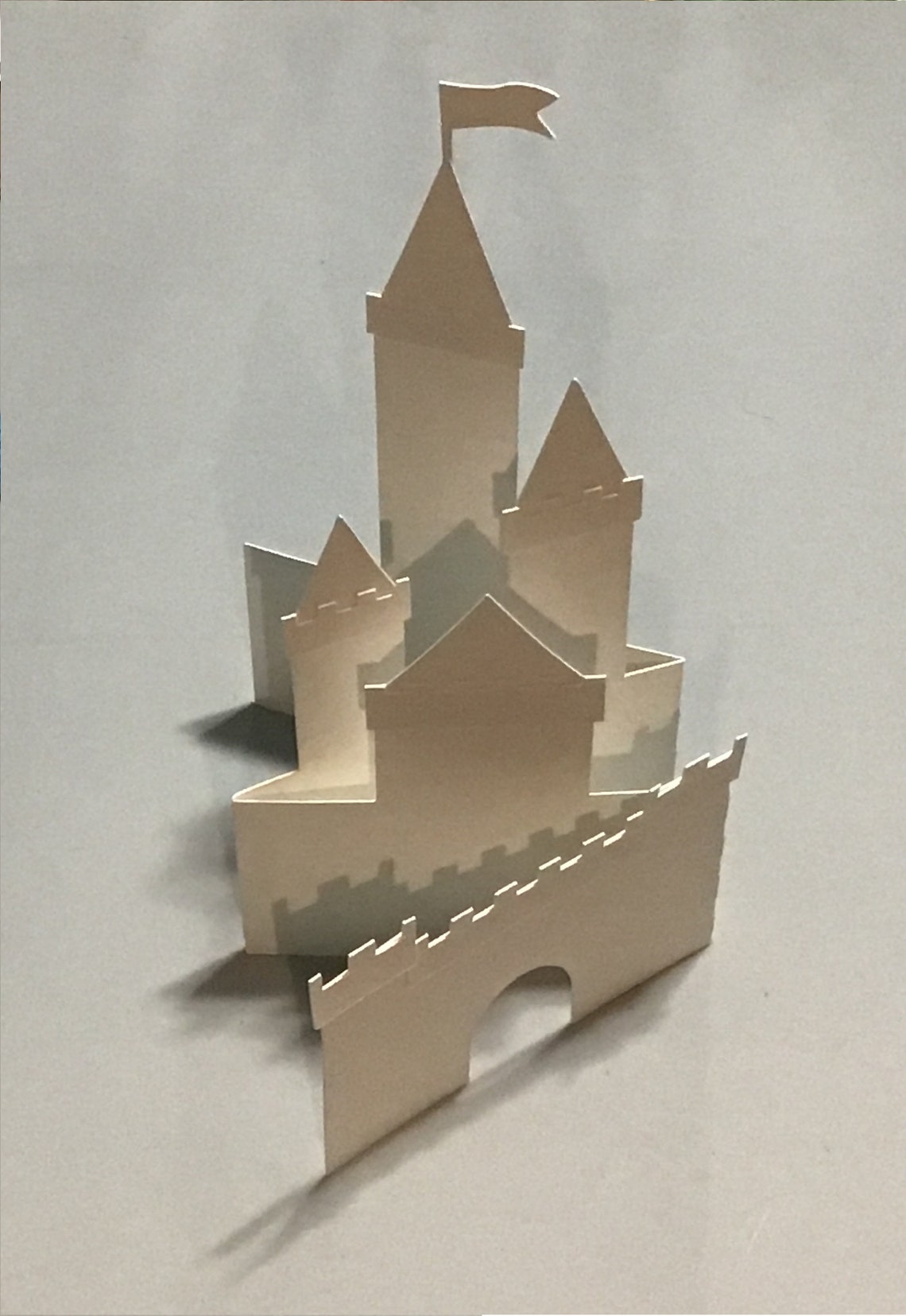 Castle Card SVG Download - Etsy