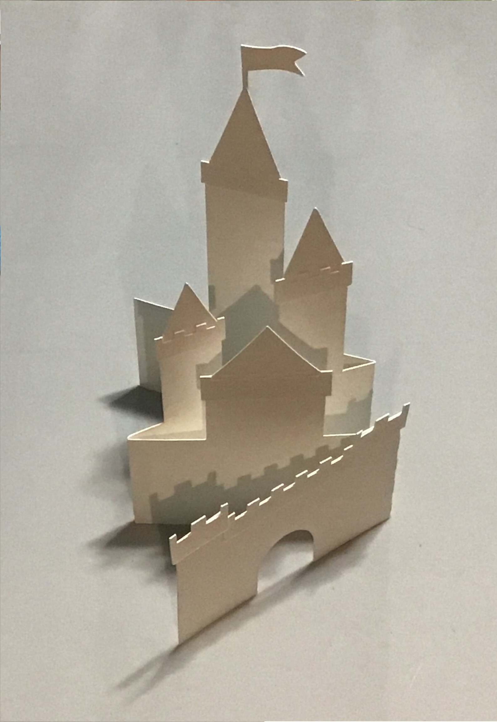 Castle Card SVG Download - Etsy