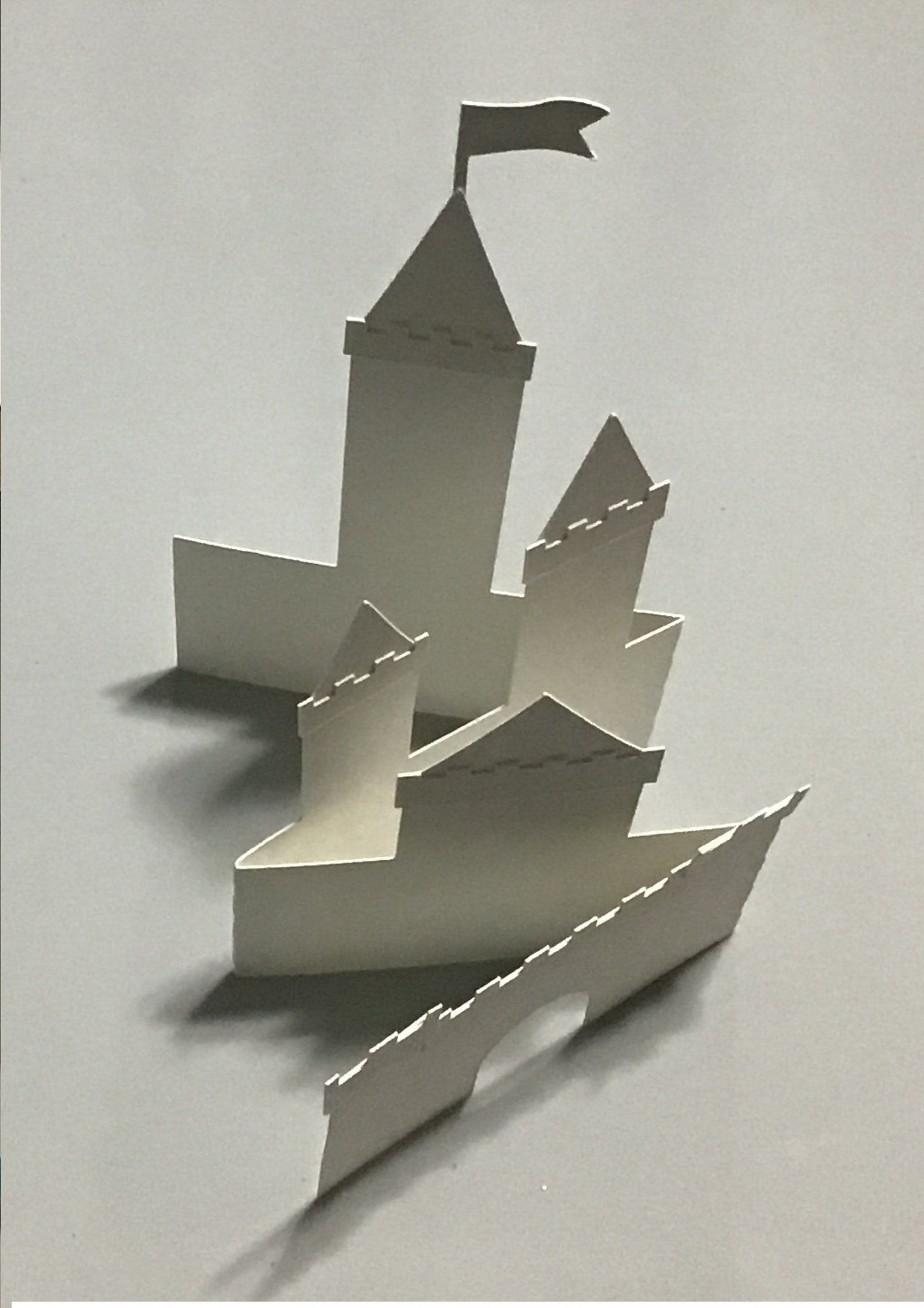 Castle Card SVG Download - Etsy