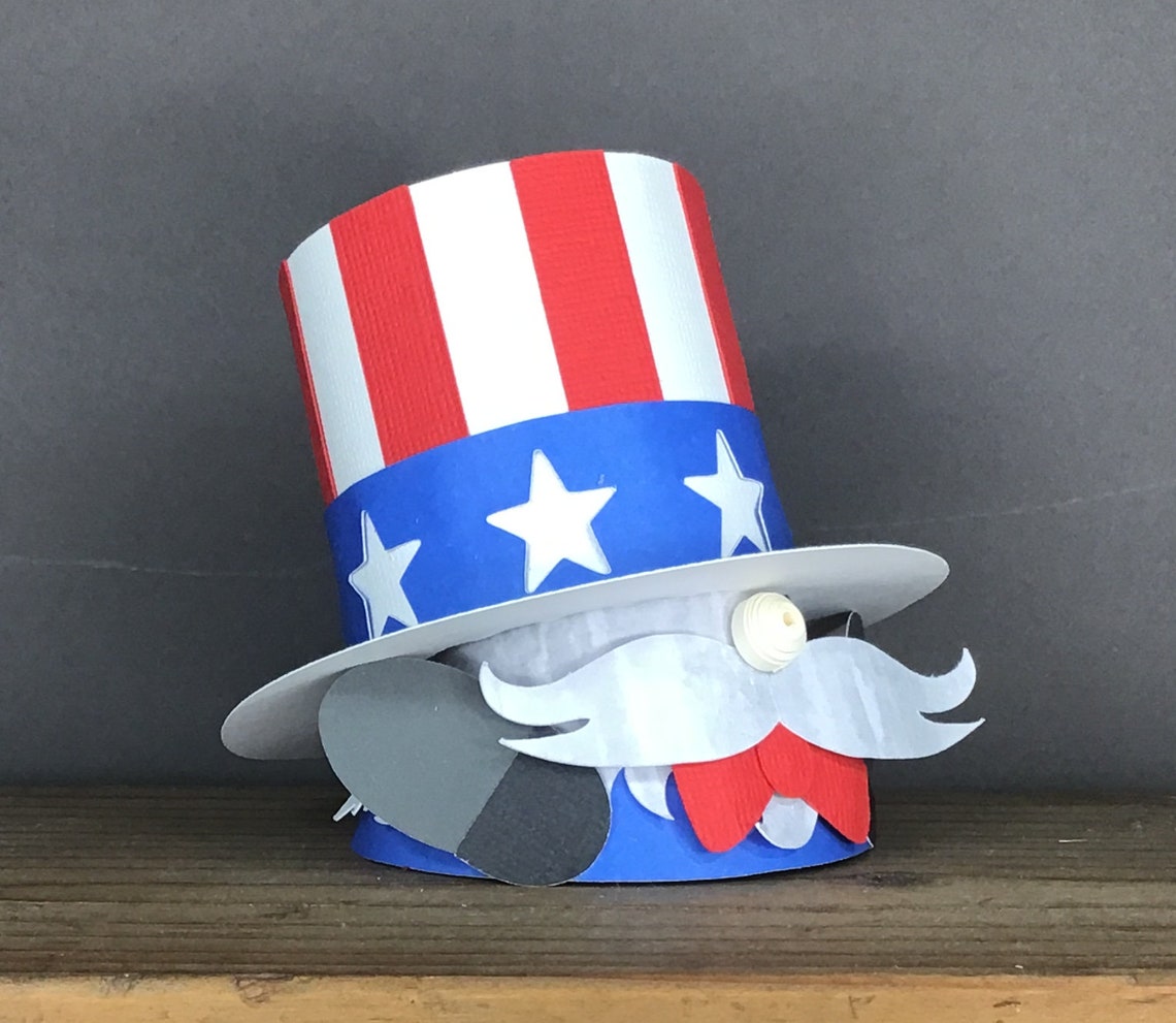 Gnome Uncle Sam SVG - Etsy