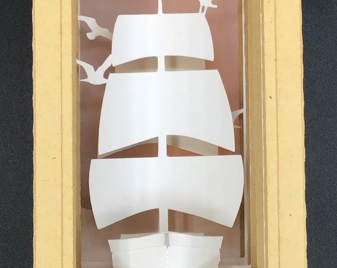 Ship Insert for Book Nook Base SVG Download - Etsy