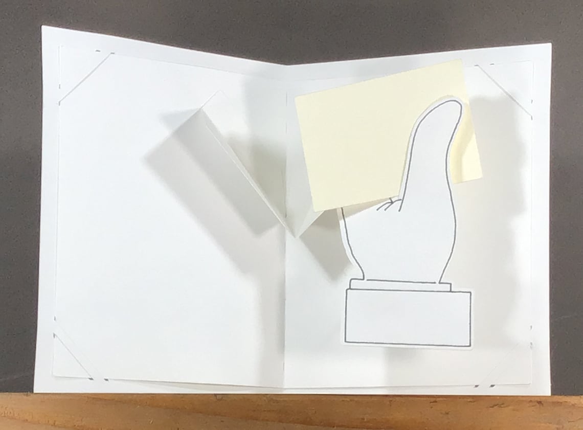 Hand Pop up Card SVG Draw and Cut - Etsy