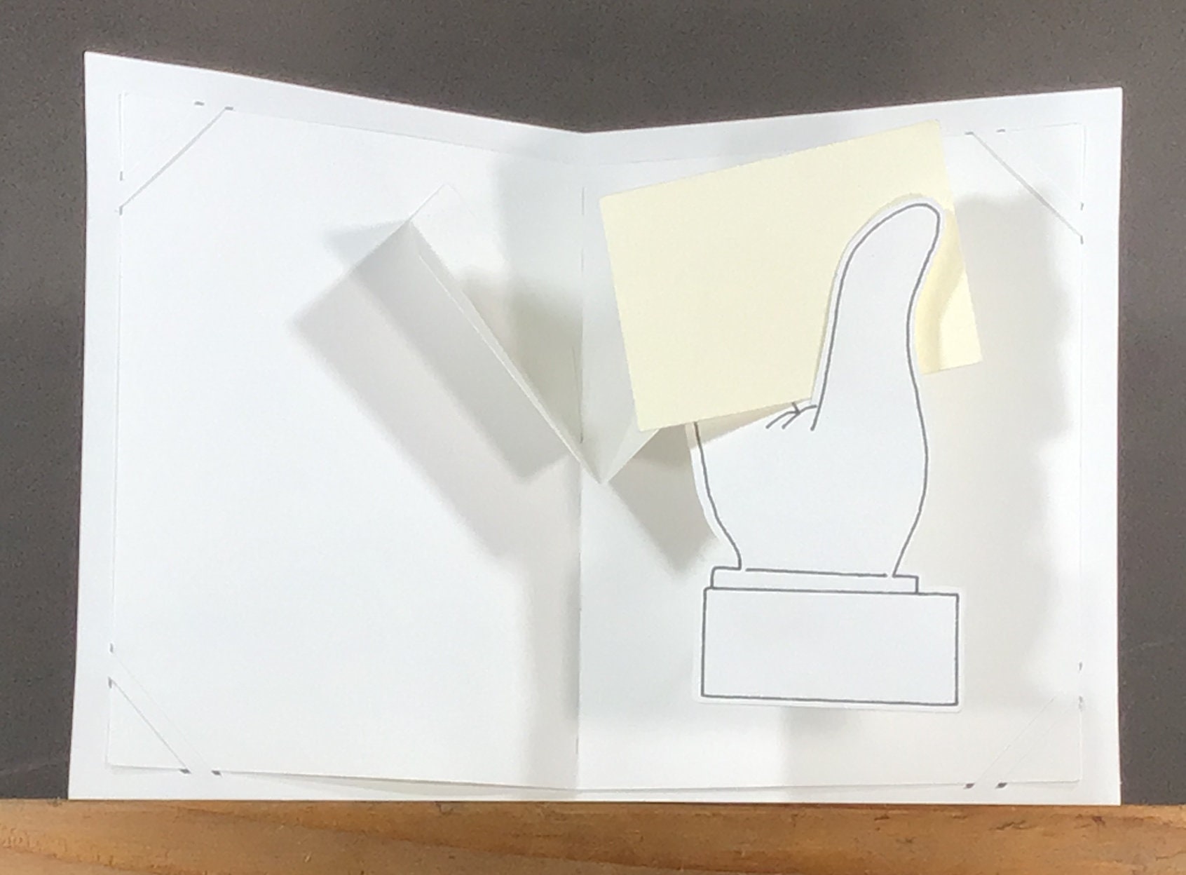 Hand Pop up Card SVG Draw and Cut - Etsy