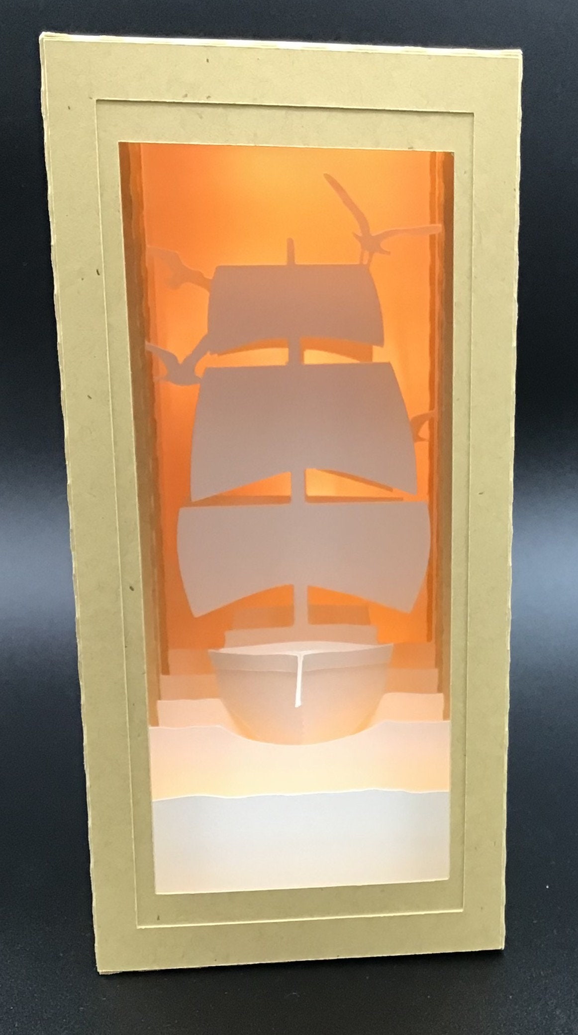 Ship Insert for Book Nook Base SVG Download - Etsy