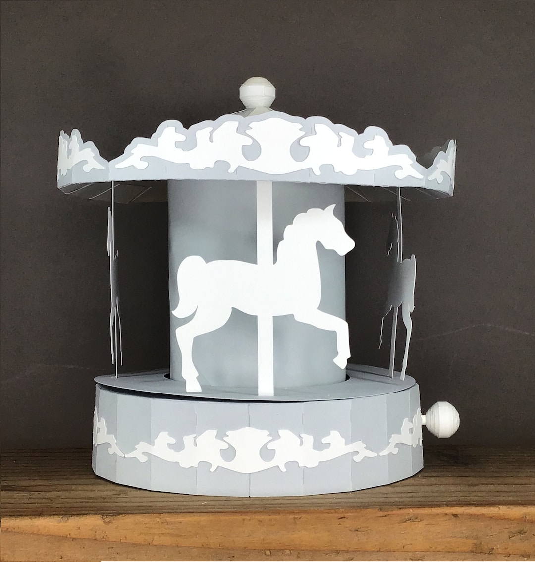 Carousel SVG, Vintage Carousel SVG, Carousel Horse Clipart, Digital ...