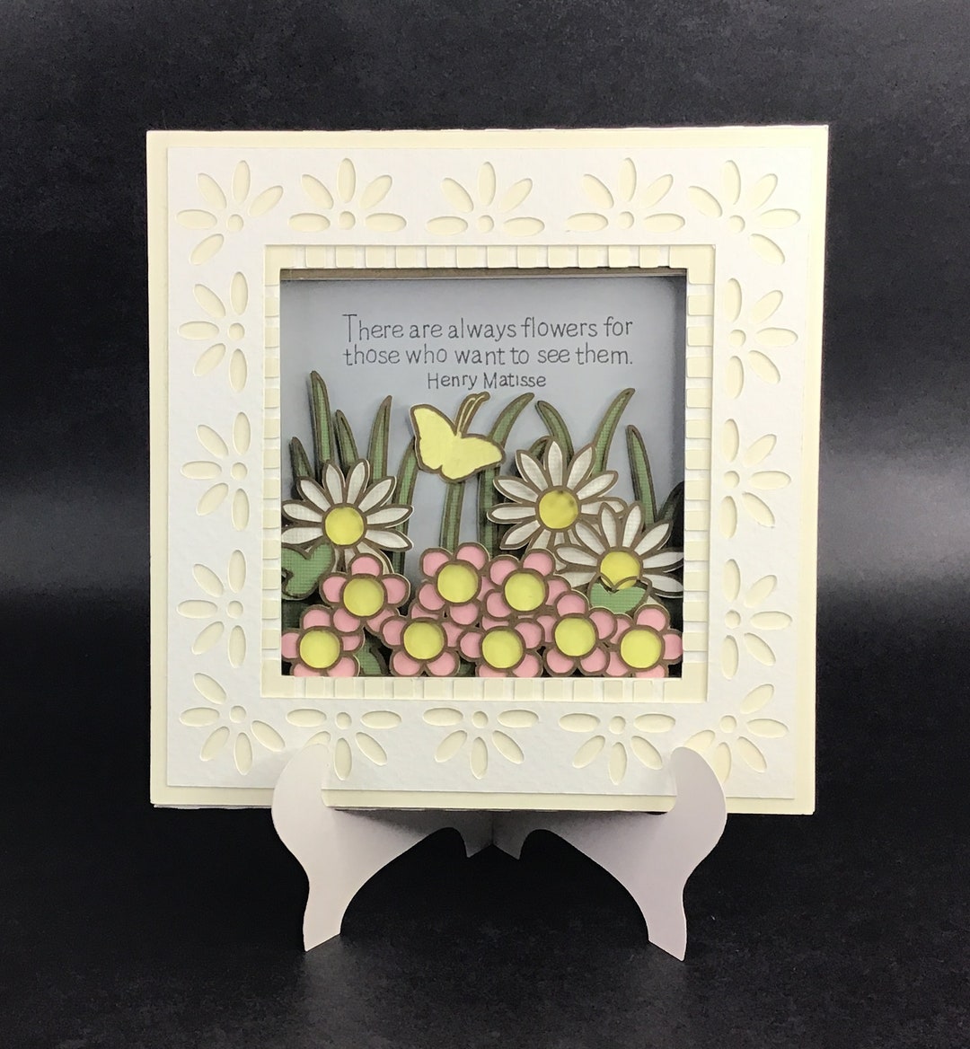Shadow Box With Flower Inserts SVG - Etsy