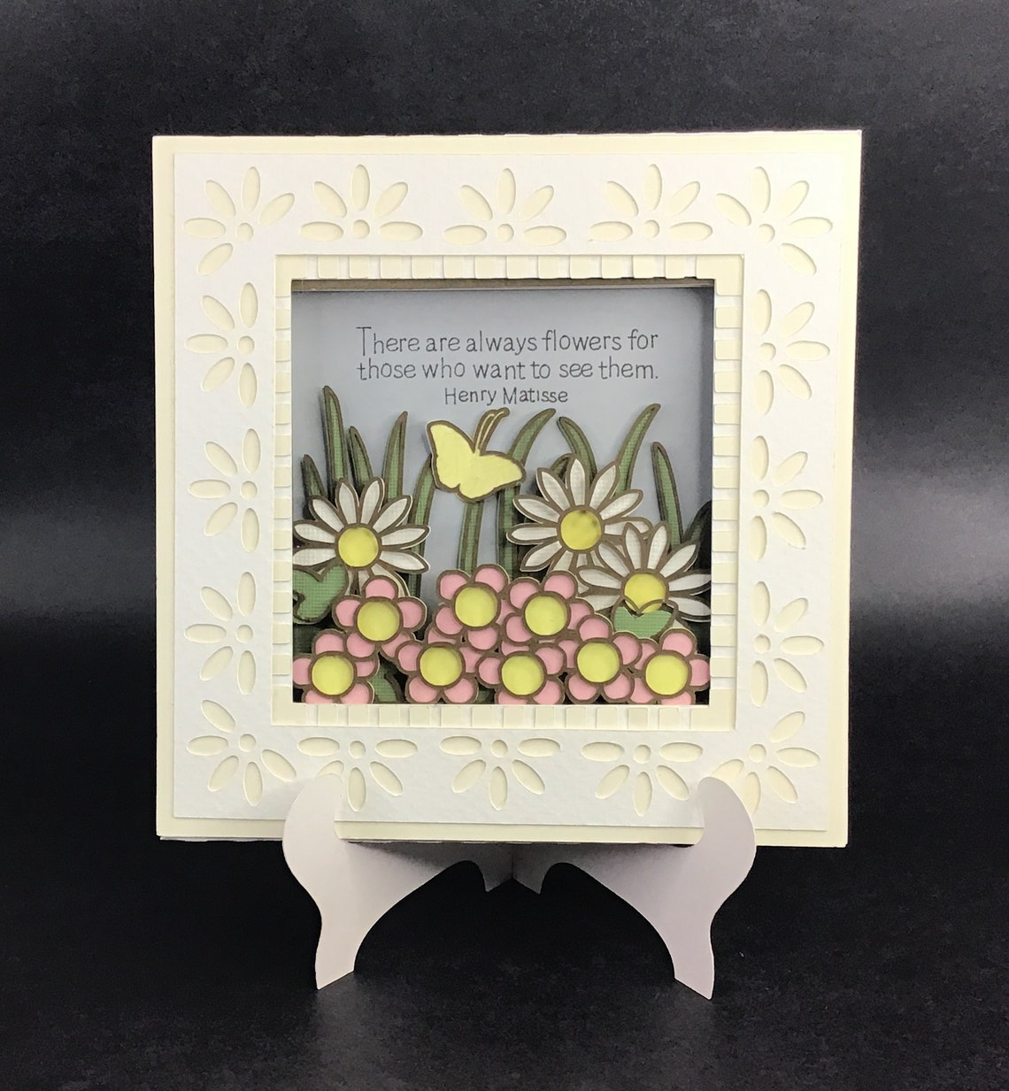 Shadow Box With Flower Inserts SVG - Etsy