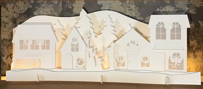 Winter Wonderland Shelf Display SVG Download Christmas Decor Digital ...