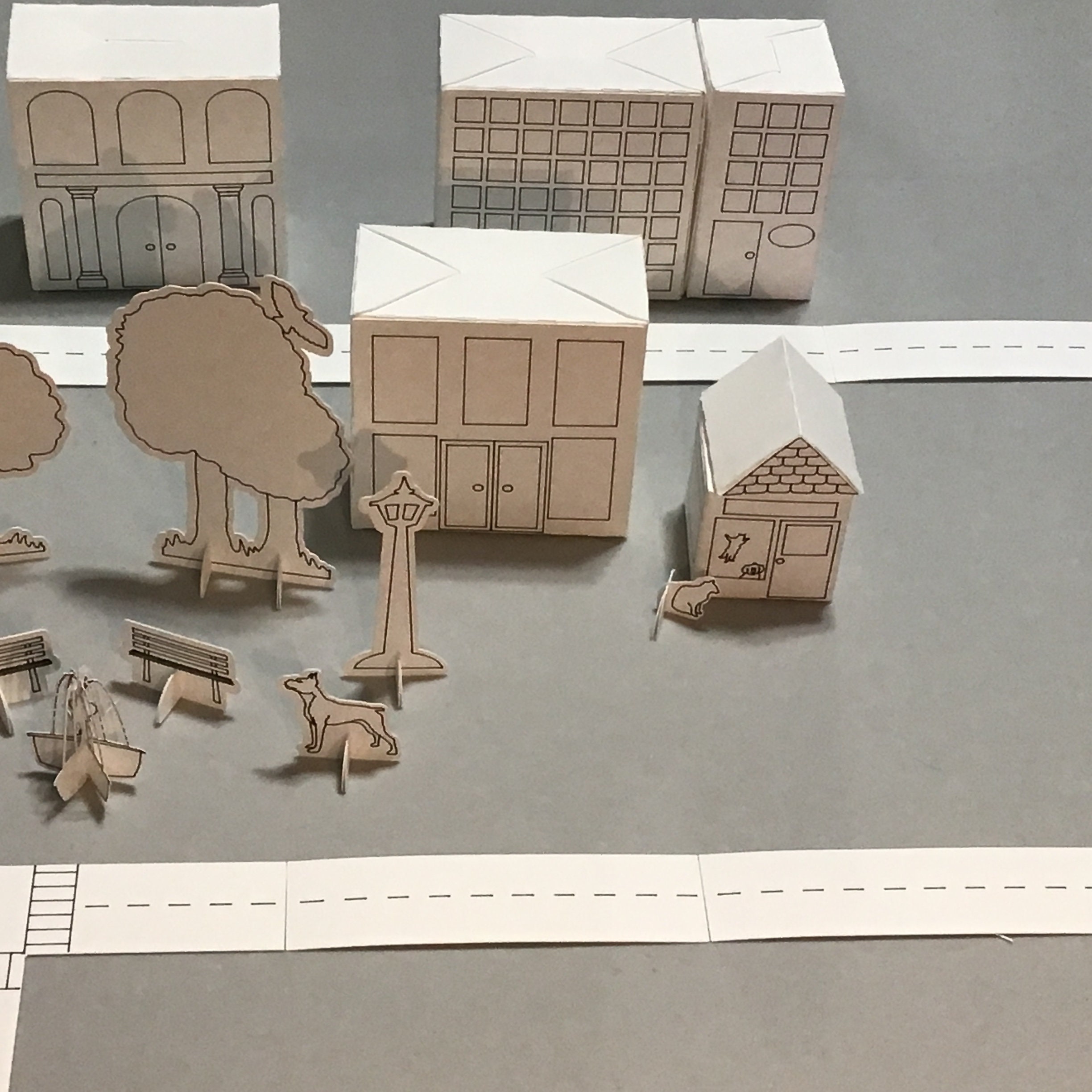 Block Town City Buildings and Decorations SVG - Etsy