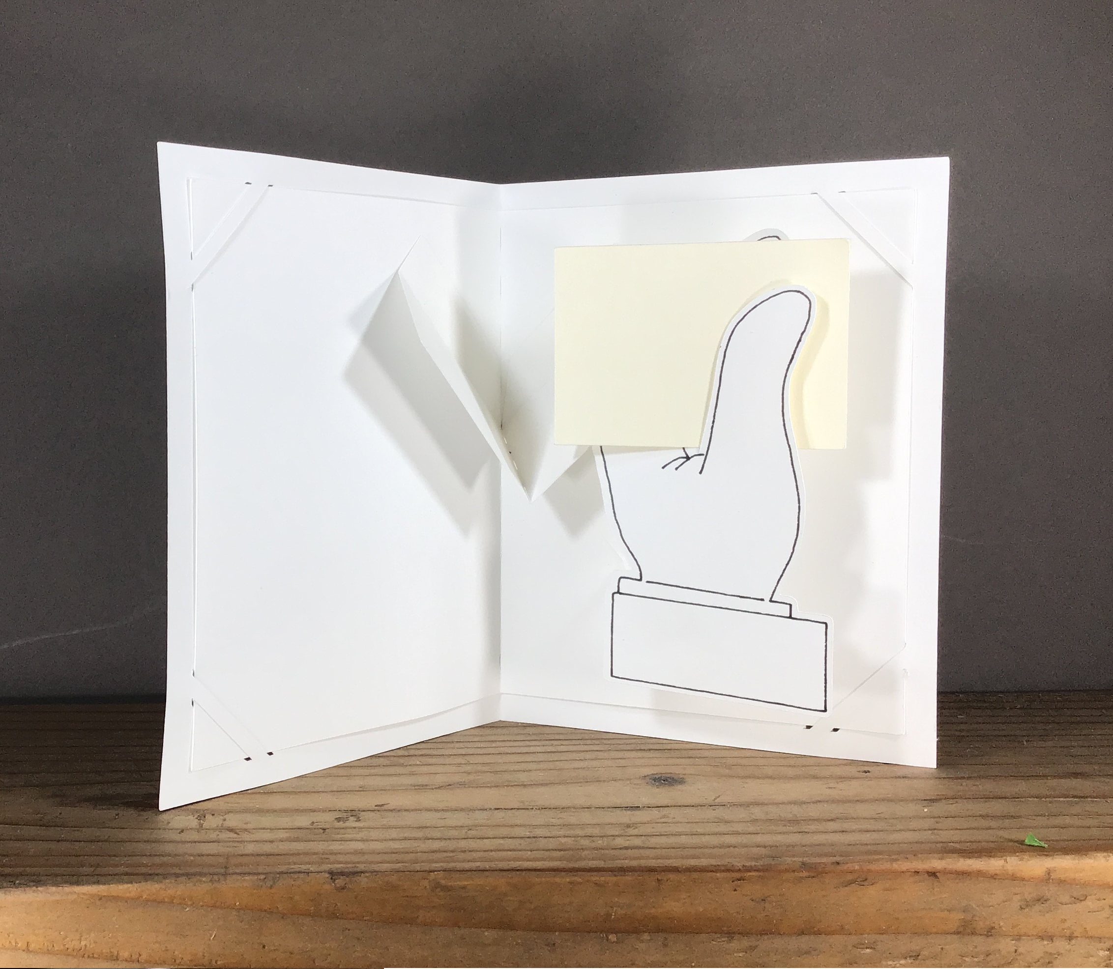 Hand Pop up Card SVG Draw and Cut - Etsy
