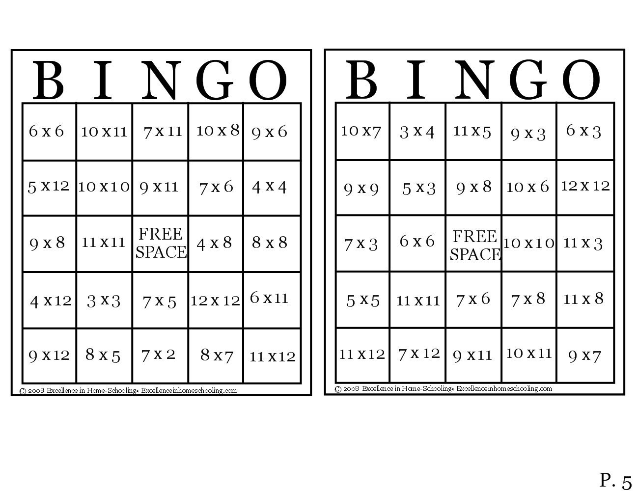 Times Table Bingo - Etsy