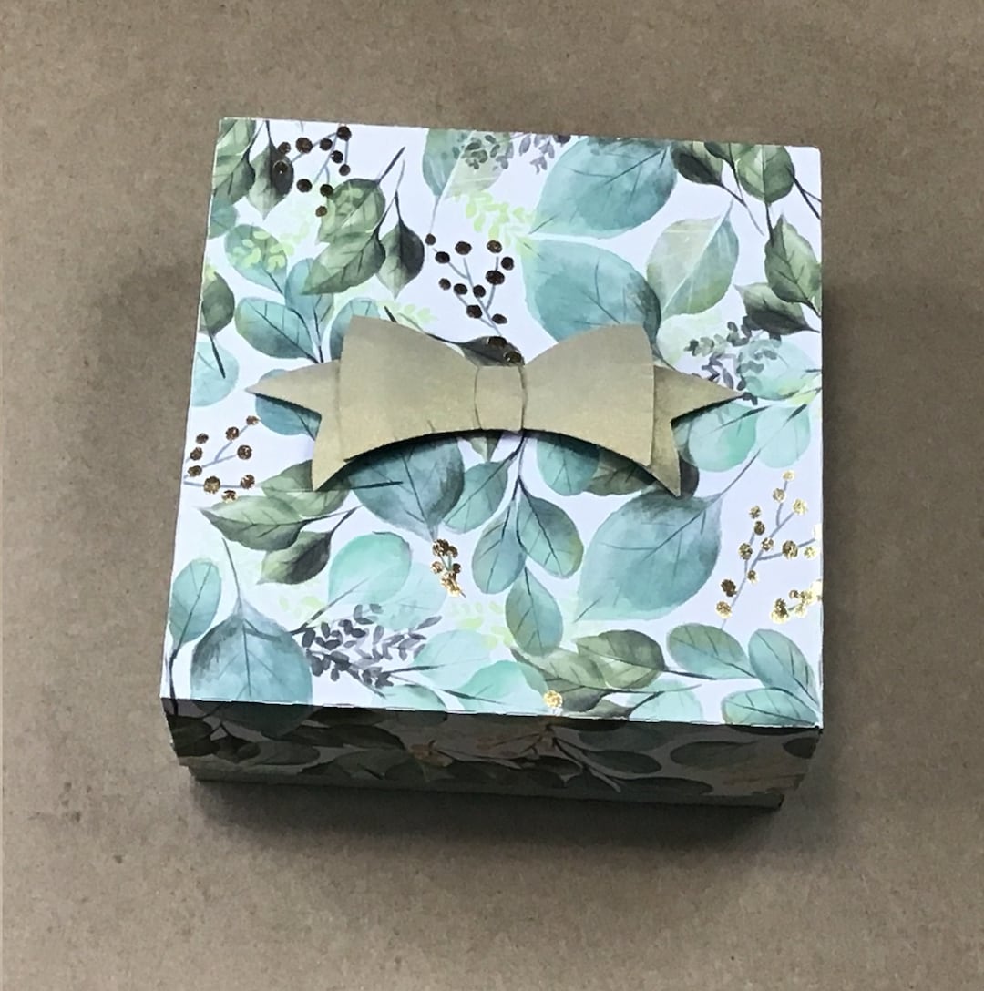 Four Inch Square Box With Lid SVG - Etsy