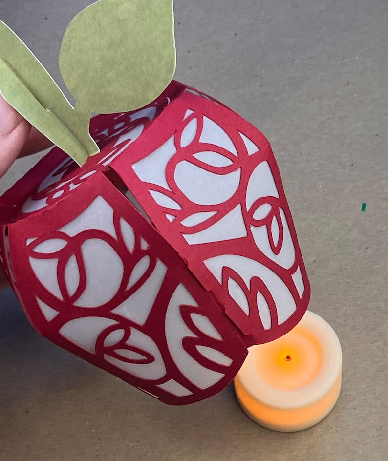 Apple Lantern SVG - Etsy