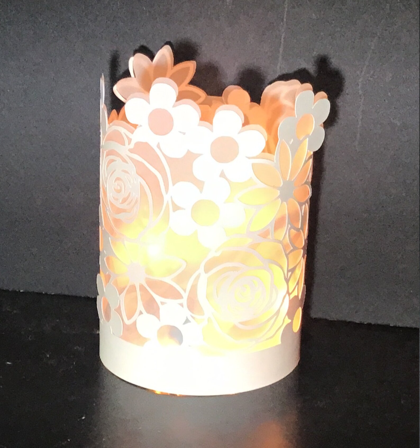 Flower Luminary SVG - Etsy