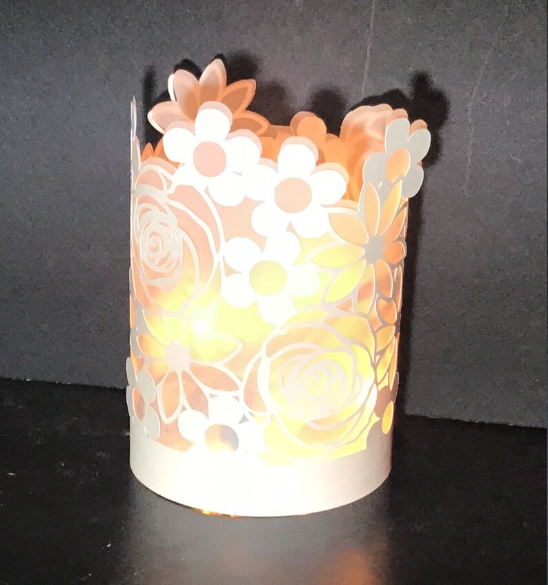 Flower Luminary SVG - Etsy