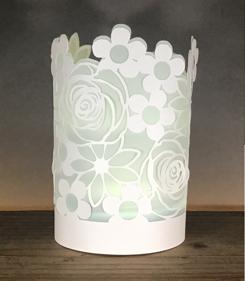 Flower Luminary SVG - Etsy