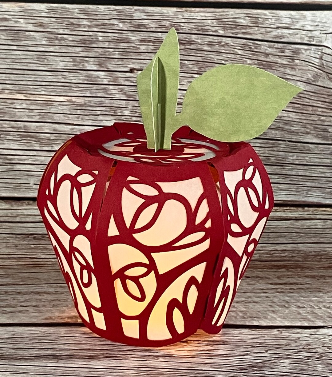 Apple Lantern SVG - Etsy