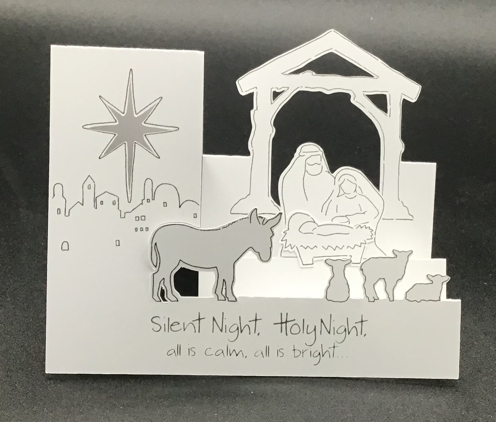 Scarica la cartolina di Natale pop-up Side Step Natività in - Etsy Italia