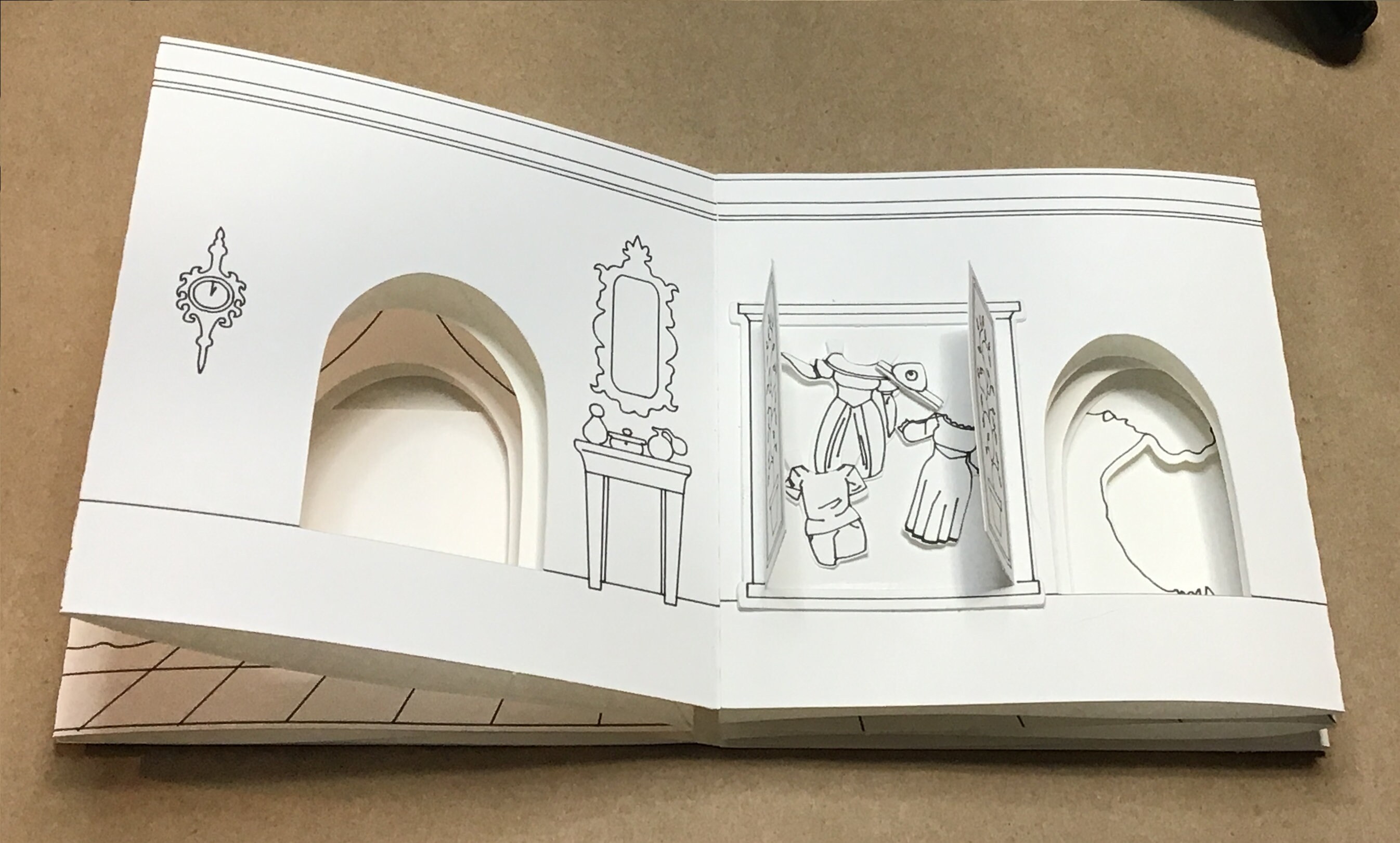 Castle and Paper Doll Play Book SVG - Etsy