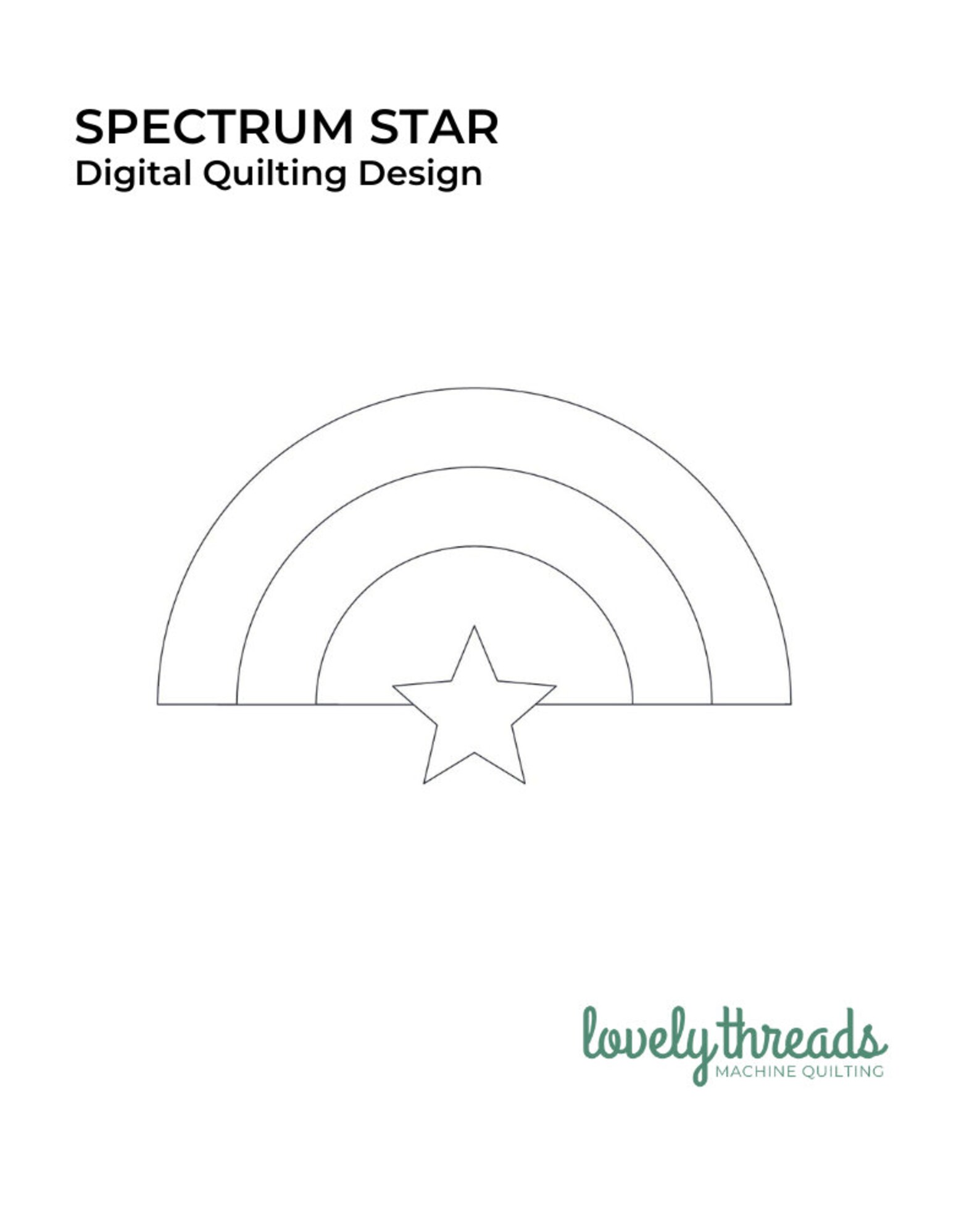 Spectrum Star Pantograph for Digital Edge to Edge Longarm Quilting - Etsy