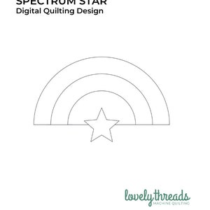 Spectrum Star Pantograph for Digital Edge to Edge Longarm Quilting - Etsy