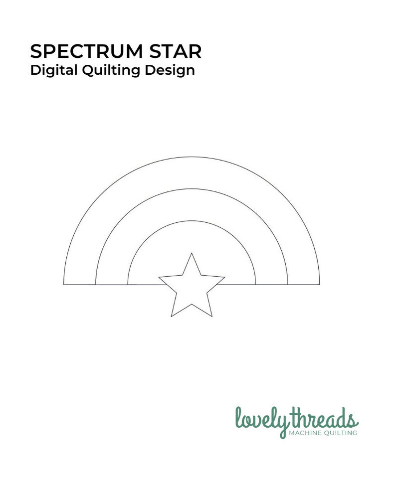 Spectrum Star Pantograph for Digital Edge to Edge Longarm Quilting - Etsy