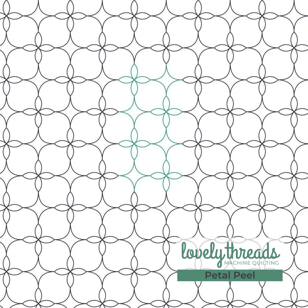 Petal Peel Digital Longarm Edge to Edge Quilting Pantograph - Etsy