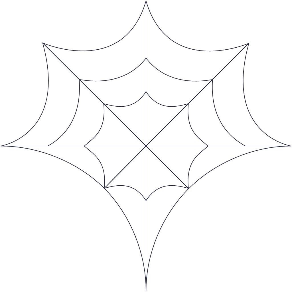 Spider Web Fan Digital Pantograph for Edge to Edge Longarm Quilting - Etsy