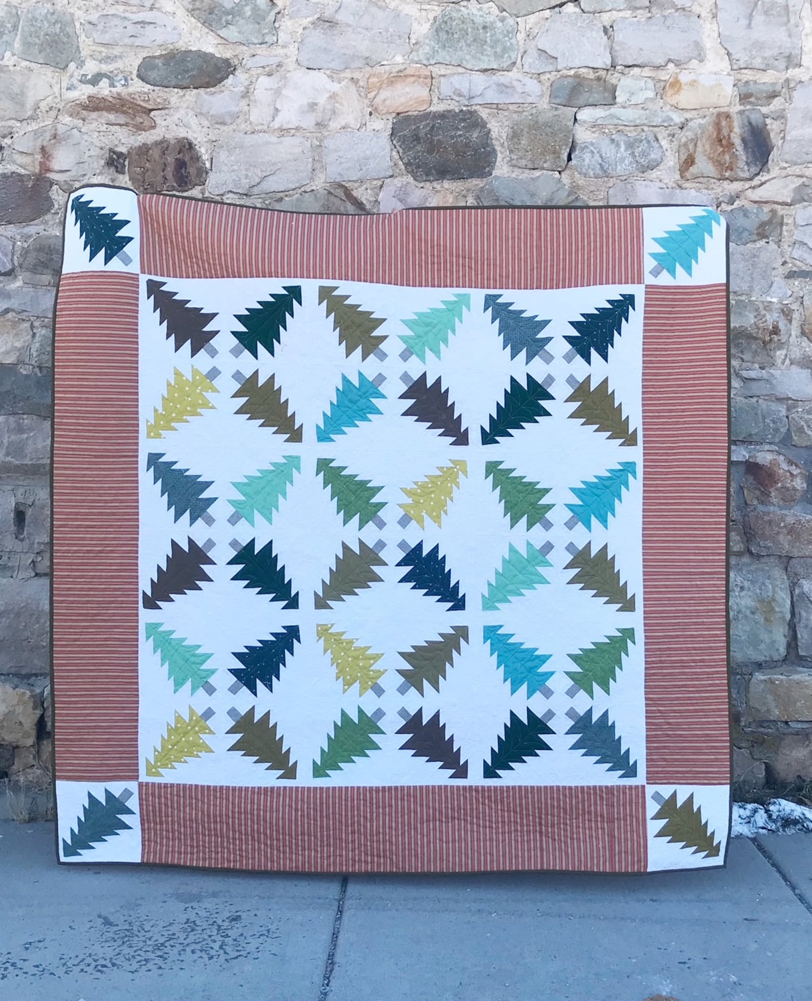 Evergreen Quilt Pattern Pdf/christmas Tree Quilt Christmas - Etsy